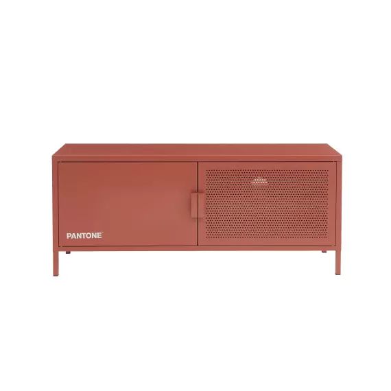Meuble tv métal terracotta l120cm Pantone - Mr Scandinave