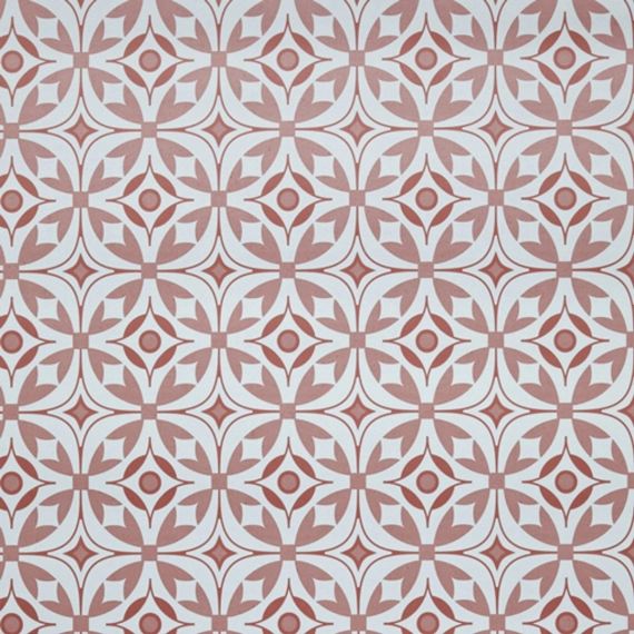 Papier peint carreau ciment rouge et bleu pâle Elmas akin & suri - Mr ...