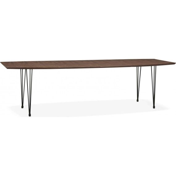 Table à manger plateau bois foncé 10 places l270cm Kokoon Design - Mr ...