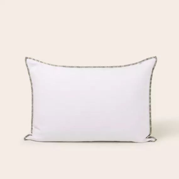Housse de coussin GHABY blanc et bourdon en dégradé - BLANC MADURA - Mr ...