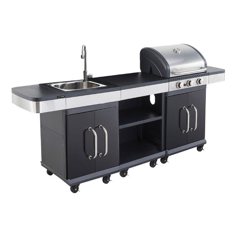 Barbecue Gaz Cook'in Garden Cuisine Exterieure + Robinet COOK'IN GARDEN ...