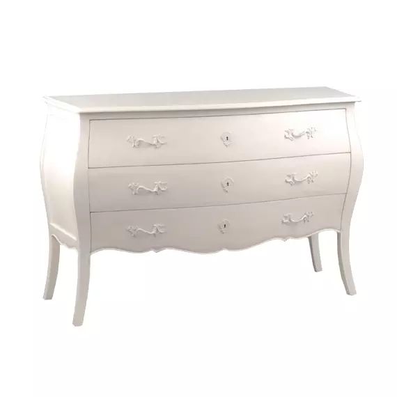 Commode Murano Blanc 3 Tiroirs - Amadeus AMADEUS - Mr Scandinave